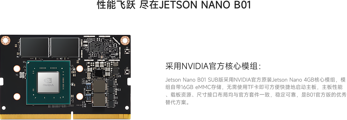 Jetson Nano B01 SUB版详情