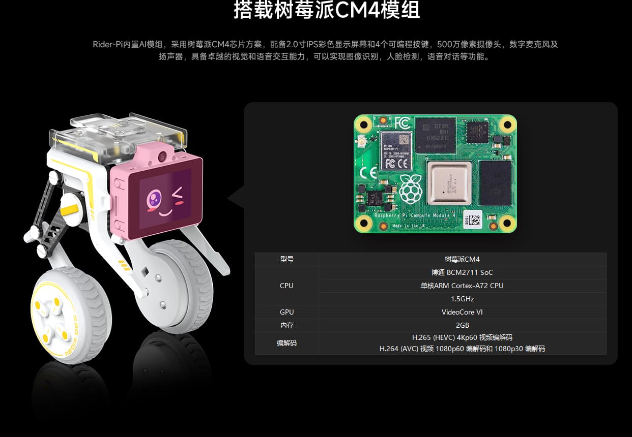 Rider-Pi轮足机器人详情